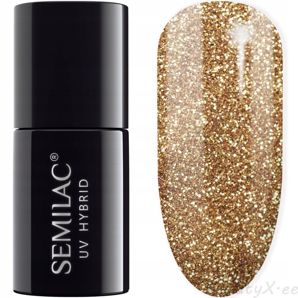 Semilac 339 Gold Glitter 7ml | BeautyX.ee