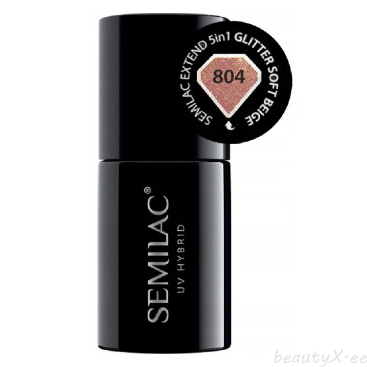 SEMILAC Extend 5 in 1, 804 Glitter Soft Beige 7 ml | BeautyX.ee