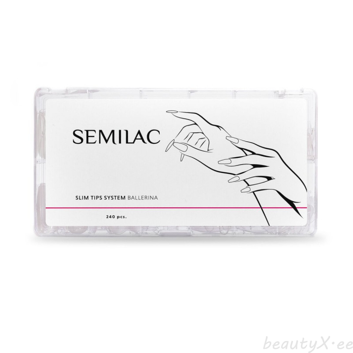 SEMILAC Slim tips system BALLERINA, 240 pcs | BeautyX.ee