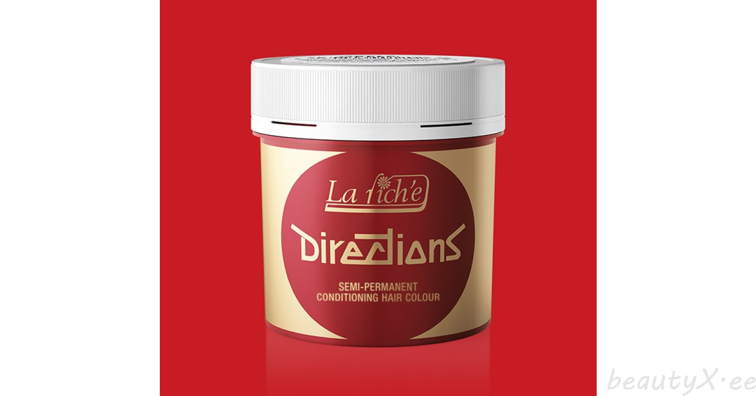 DIRECTIONS Semi-permanent conditioning hair color, poppy red 89 ml ...