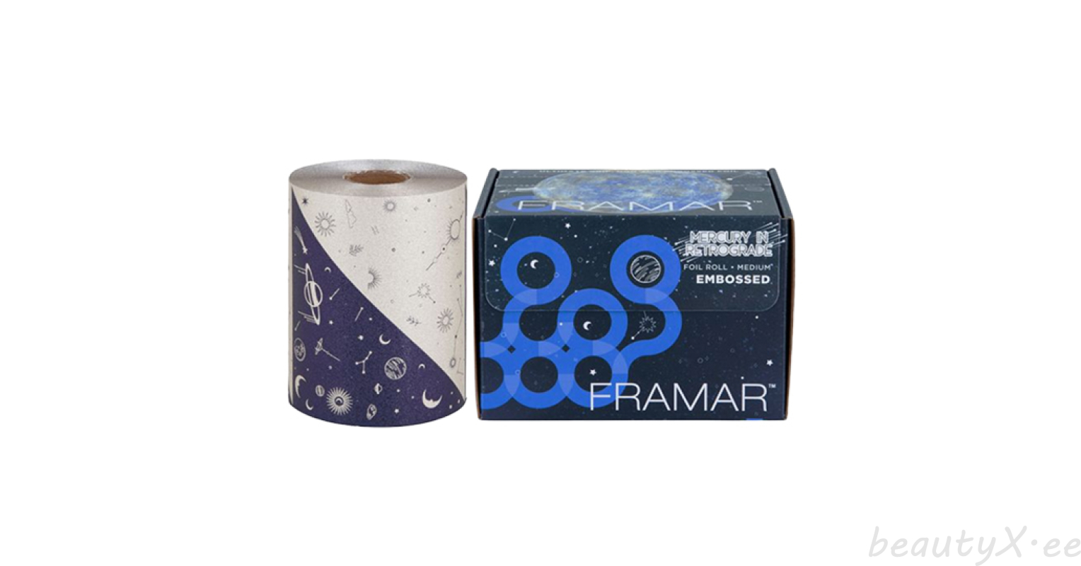 Framar Foolium Embossed Roll Medium Mercury 12.7*97.5cm | BeautyX.ee