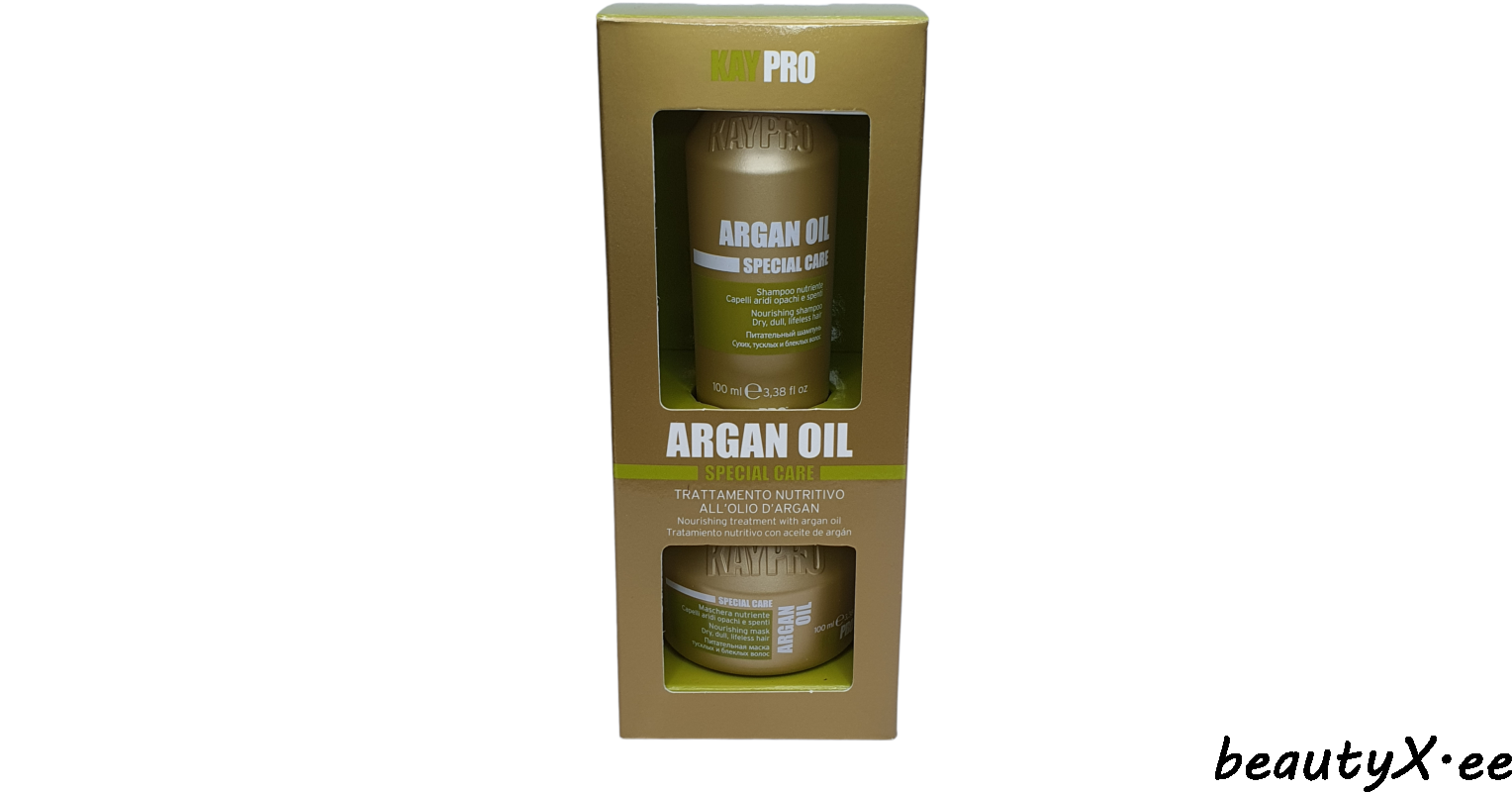 KayPro Travel Kit - Argan Oil shampoo 100 ml + mask 100 ml | BeautyX.ee