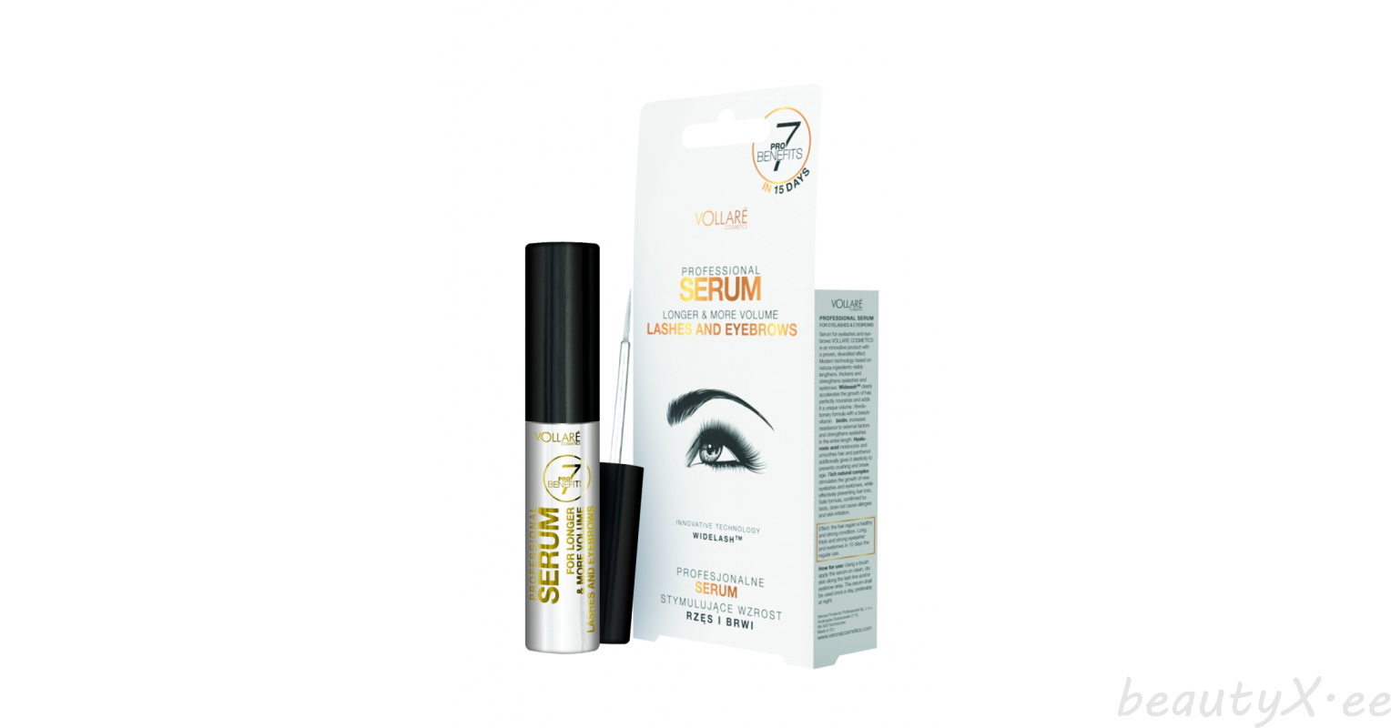 VOLLARE Professional serum for longer and more vollume lashes and ...